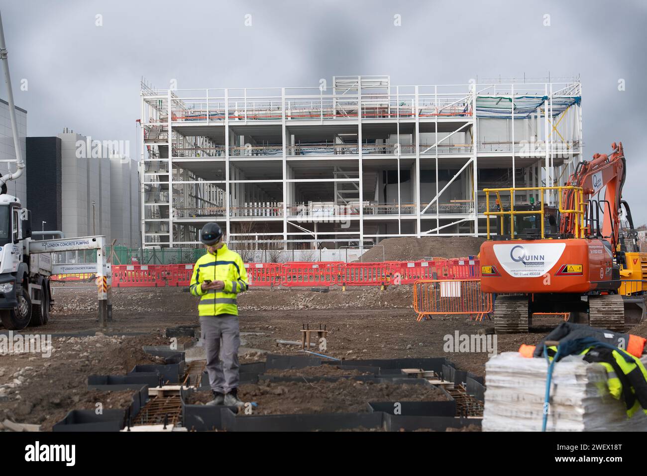 Slough, UK. 25th January, 2024. Cadent have demolished their offices at ...