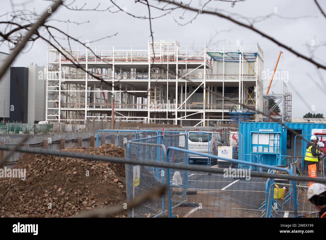 Slough, UK. 25th January, 2024. Cadent have demolished their offices at ...