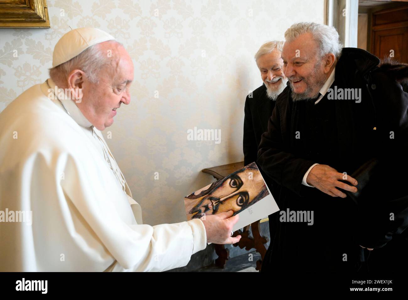 Italy, Rome, Vatican, 2024/1/27.Pope Francis receives in private ...
