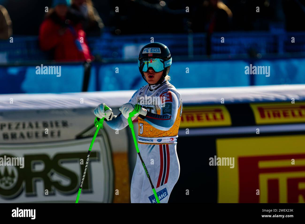 Lie Kajsa Vickhoff (NOR) during 2024 AUDI FIS World Cup - Women's ...