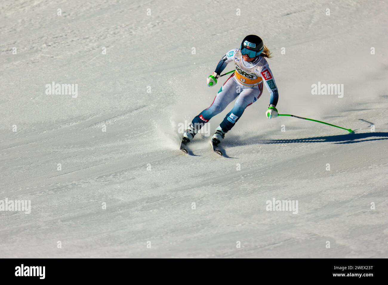 Lie Kajsa Vickhoff (NOR) during 2024 AUDI FIS World Cup - Women's ...
