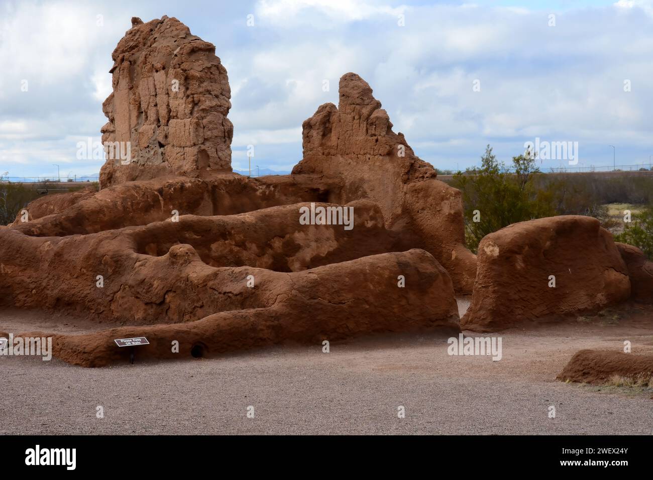 Ancient Casa Grande Ruins National Monument of the Pre-columbian ...