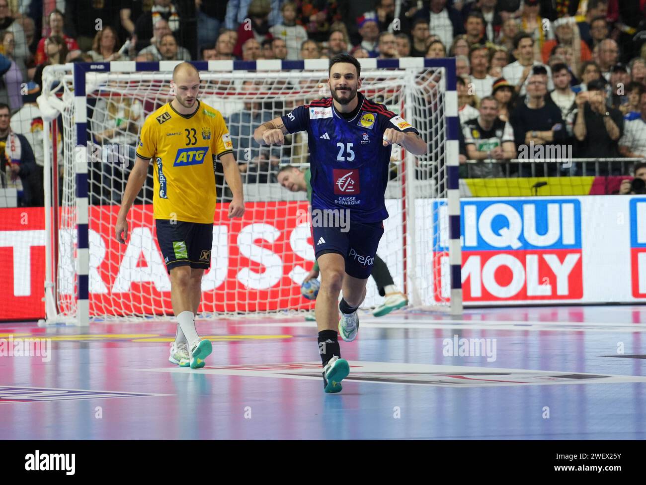 Hugo Descat of France during the Men's EHF Euro 2024, Semi Finals ...