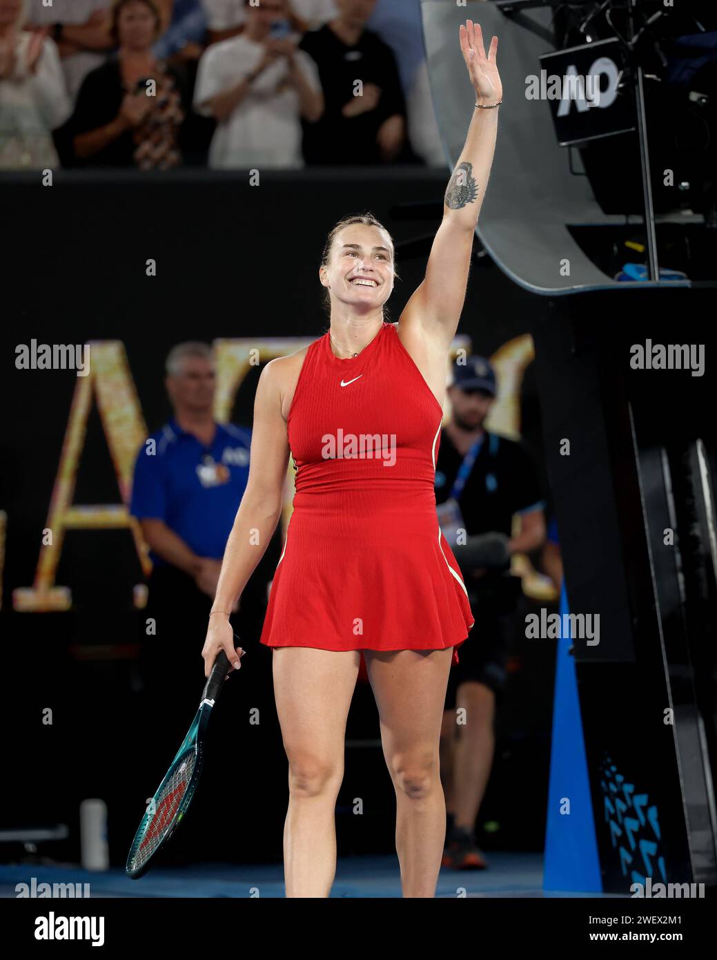 Melbourne, Australia. 27th Jan, 2024. 2nd seed ARYNA SABALENKA of ...