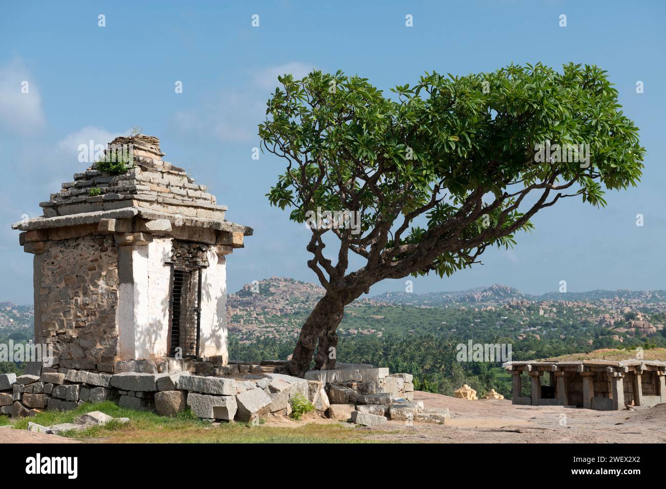 Hanuman Temple on Hemakuta Hill, Hampi, Vijayanagara District ...