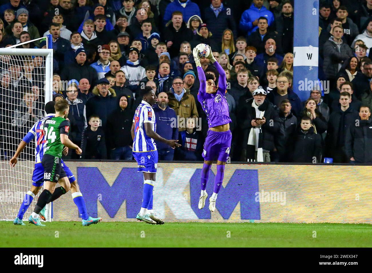 Hillsborough Stadium, Sheffield, England - 26th January 2024 Pierce ...