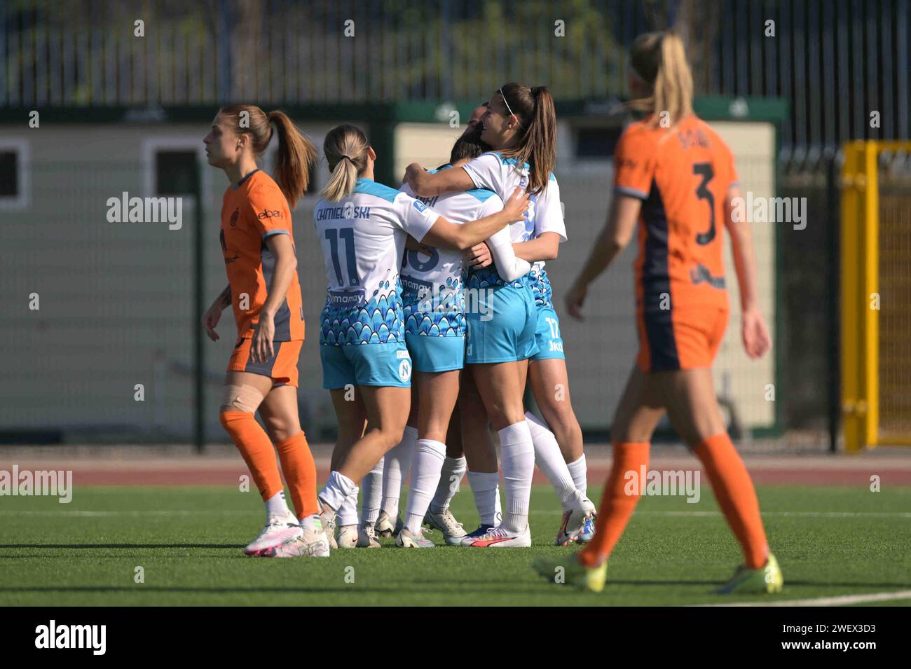 Napoli Femminile celebrates after scoring during Napoli Femminile vs FC ...