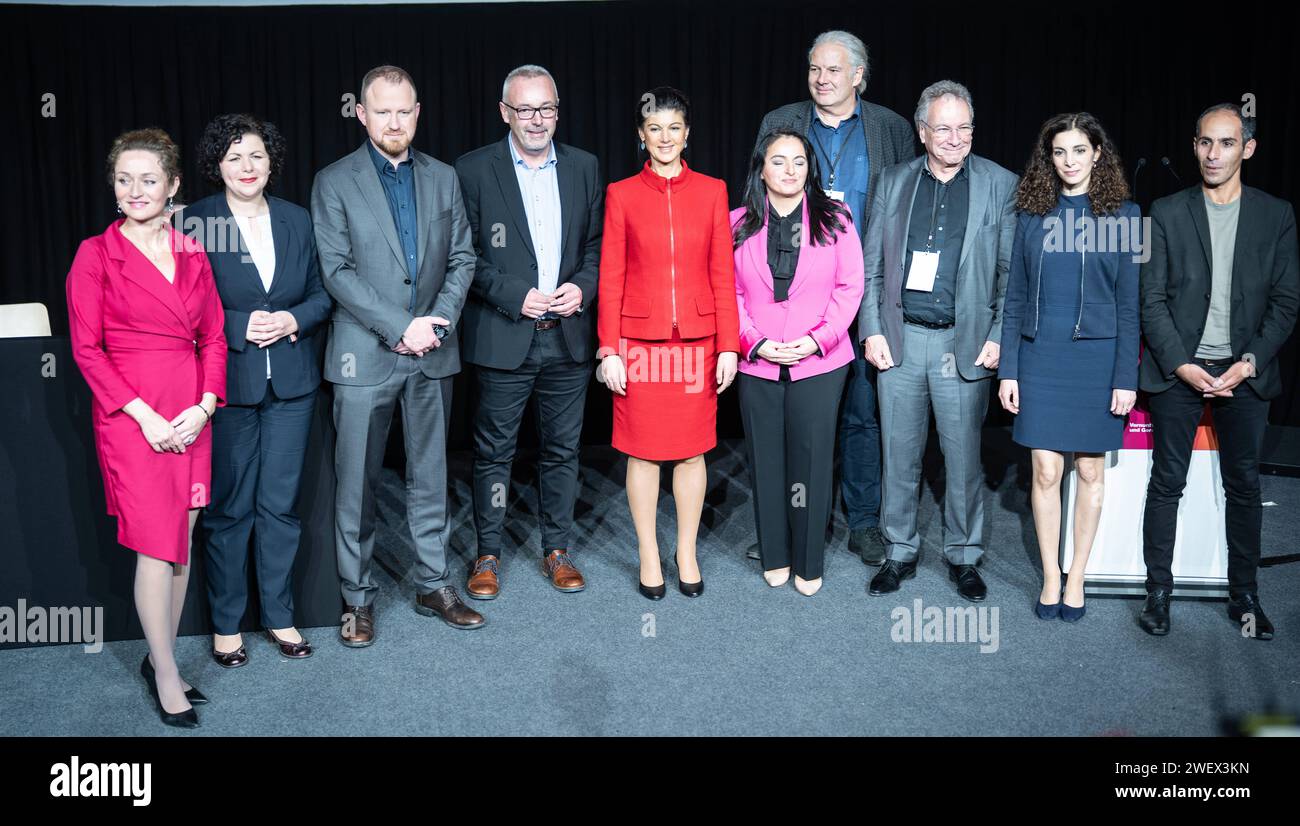 Gründungsparteitag der Partei BSW Bündnis Sahra Wagenknecht Vernunft ...