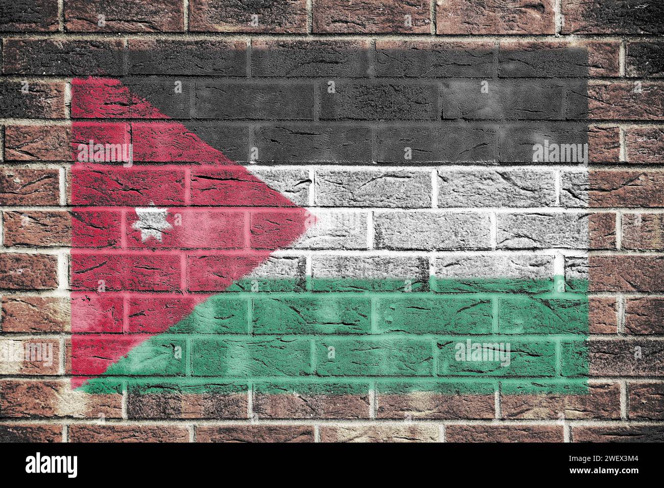 Jordan flag hi-res stock photography and images - Alamy
