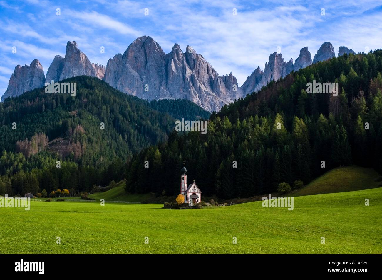 View of the chapel of St. John in Ranui in St. Magdalena in the ...