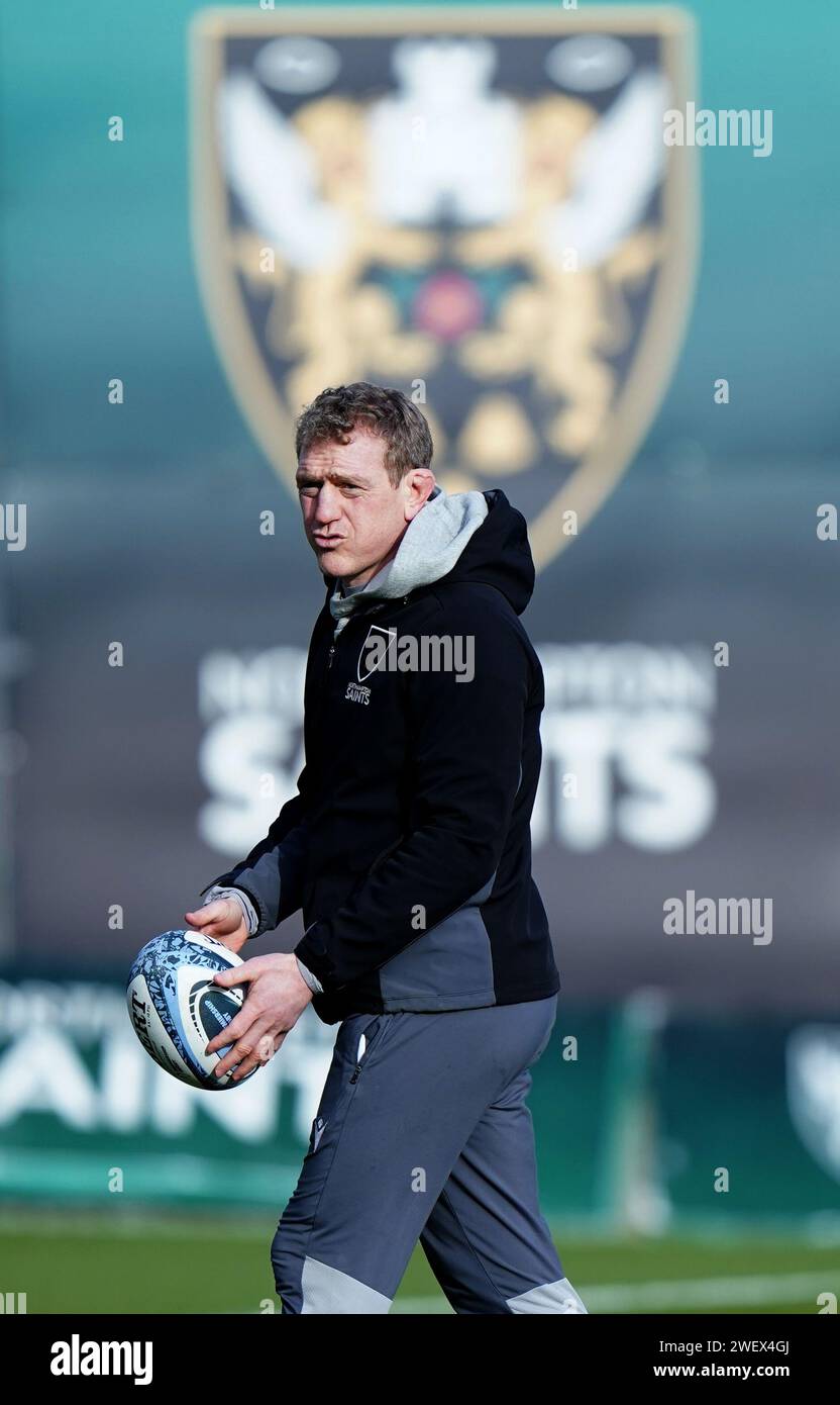 Northampton Saints head coach Sam Vesty ahead of the Gallagher ...
