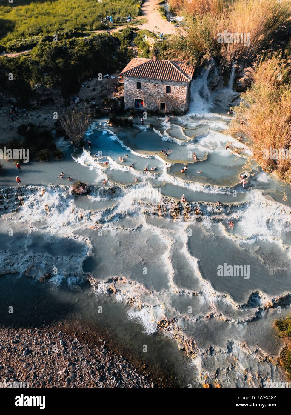 Saturnia baths hi-res stock photography and images - Alamy