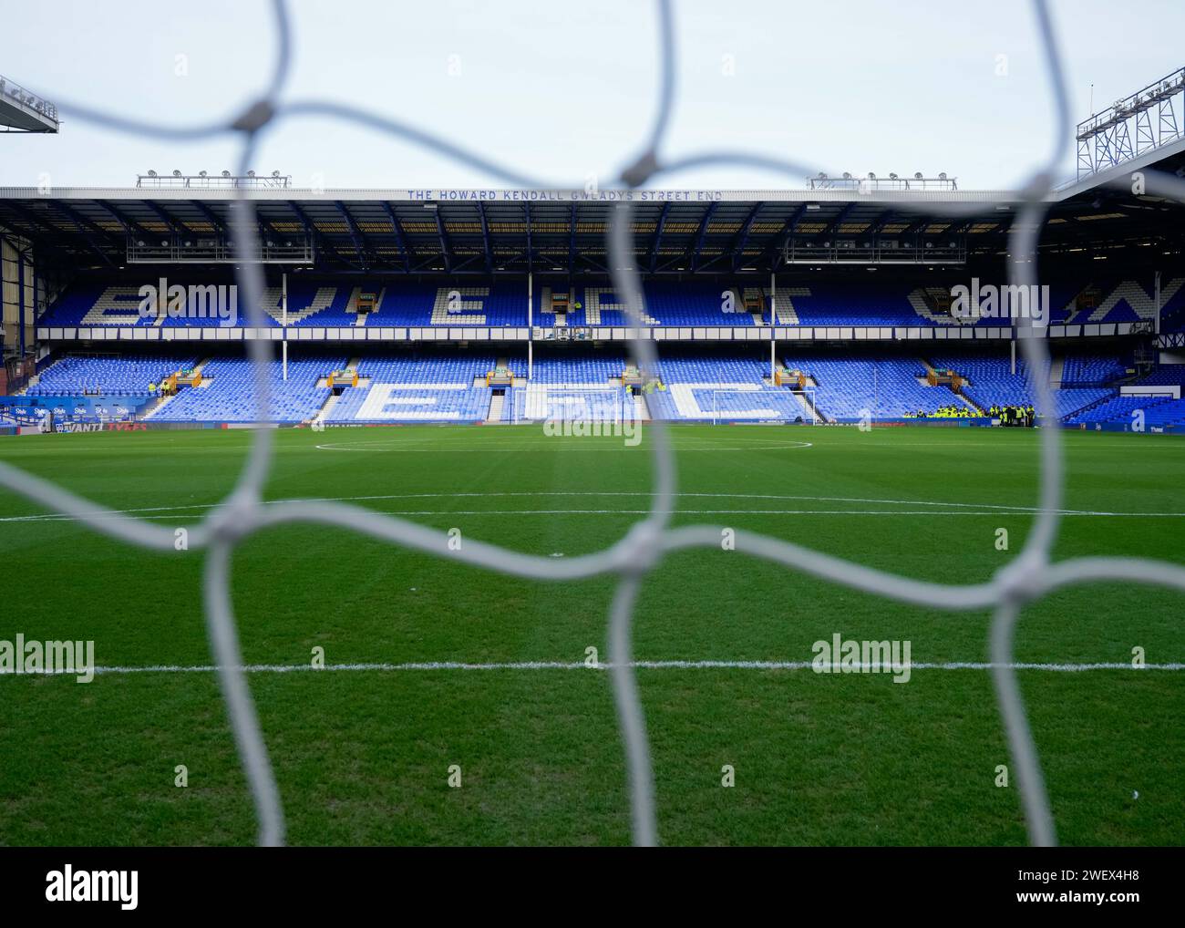 A general view of the interior of Goodison Park ahead of the match ...