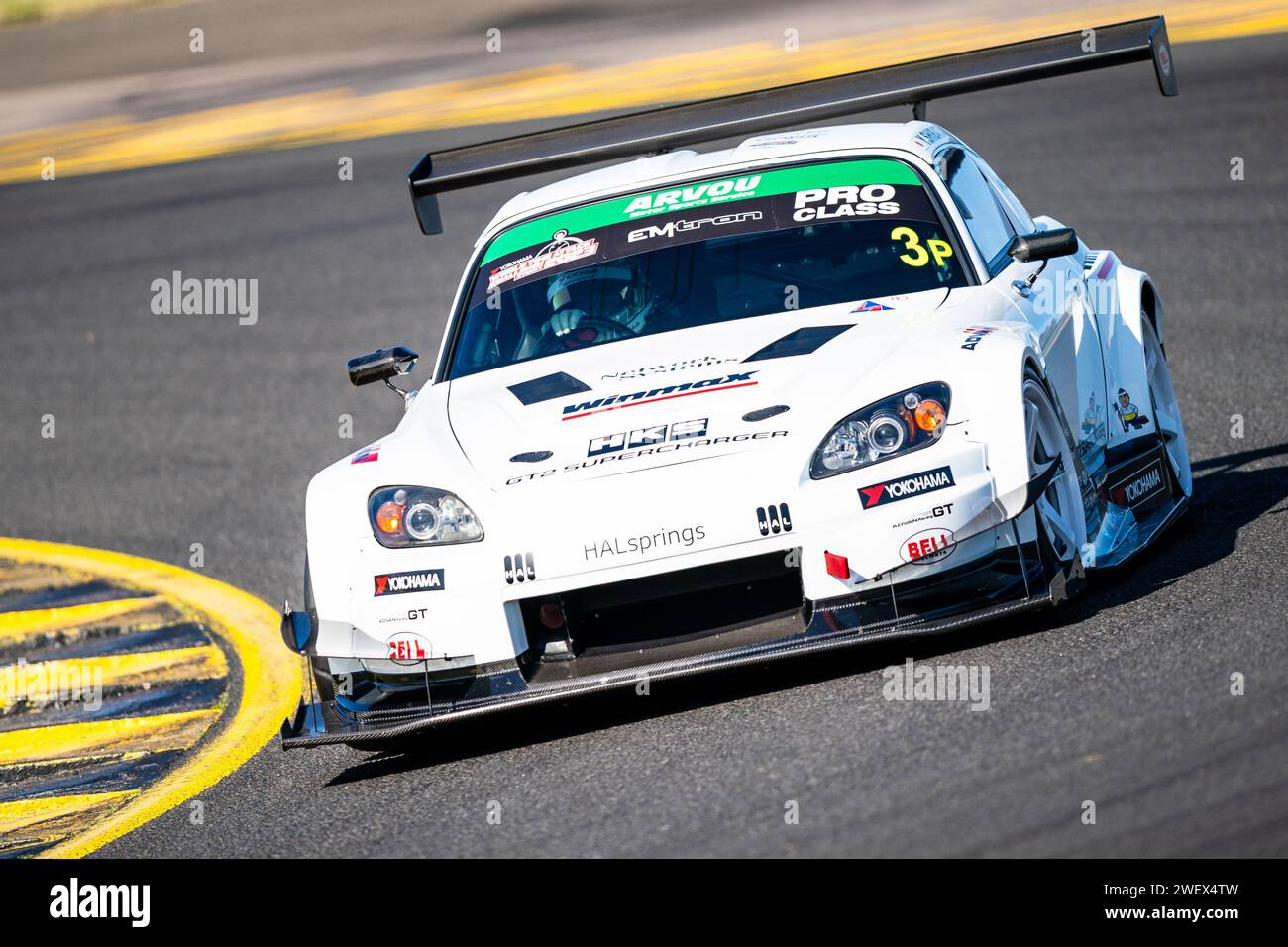 The #3 ARVOU Racing Honda S2000 driven by Yuusaku Shibata during the ...