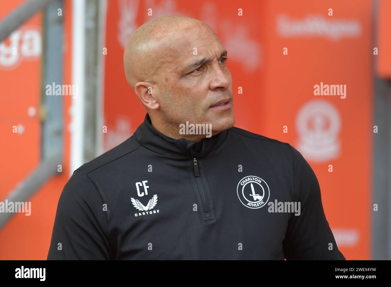 Blackpool, England. 27th Jan 2024. Charlton Athletic Interim Head Coach ...