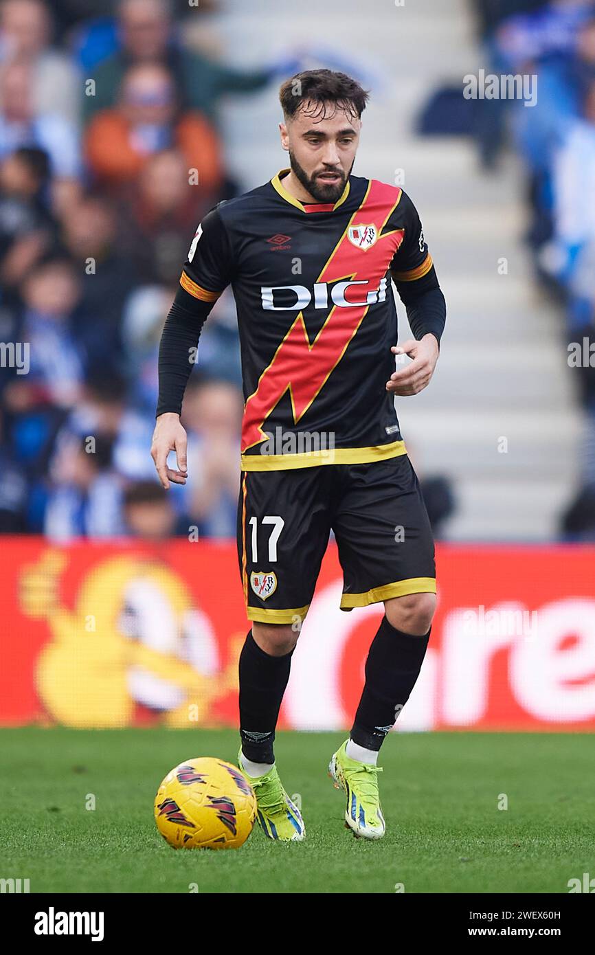 Unai Lopez of Rayo Vallecano de Madrid in action during the LaLiga EA ...