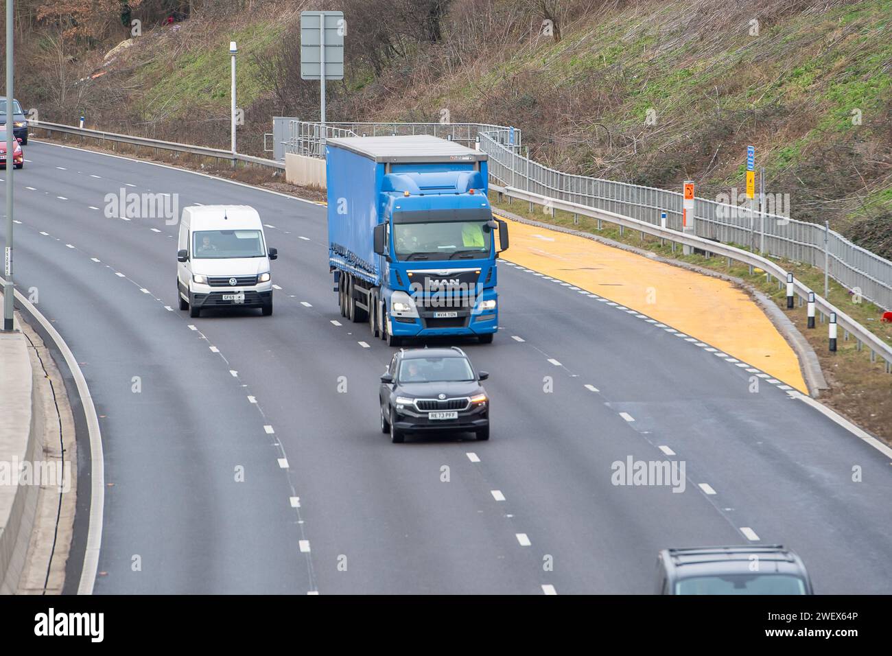 Slough, Berkshire, UK. 25th January, 2024. An Emergency Refuge Area on ...
