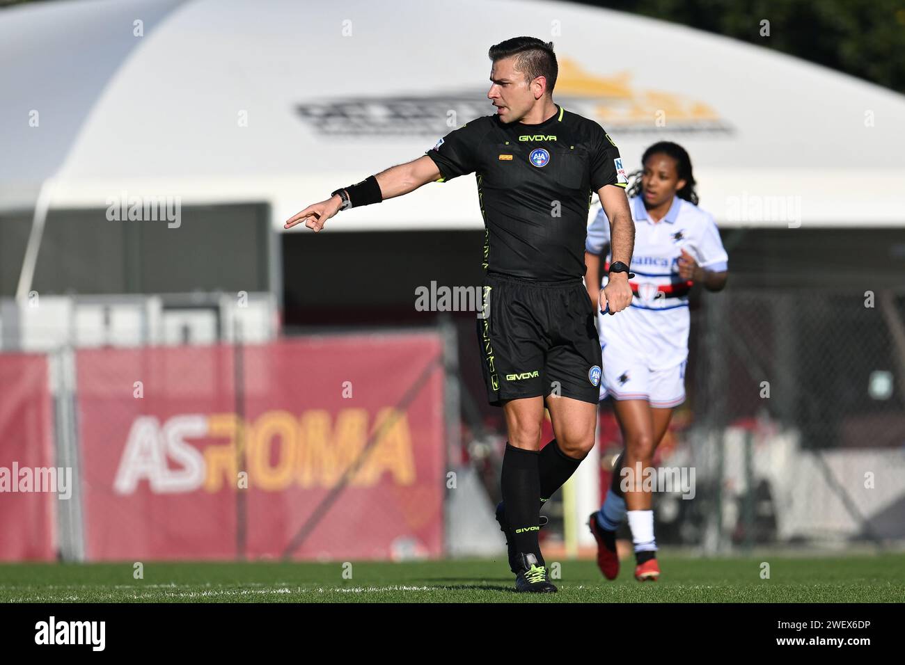 Rome, Italy. 27th Jan, 2024. Referee Cristiano Ursini during the 14th ...