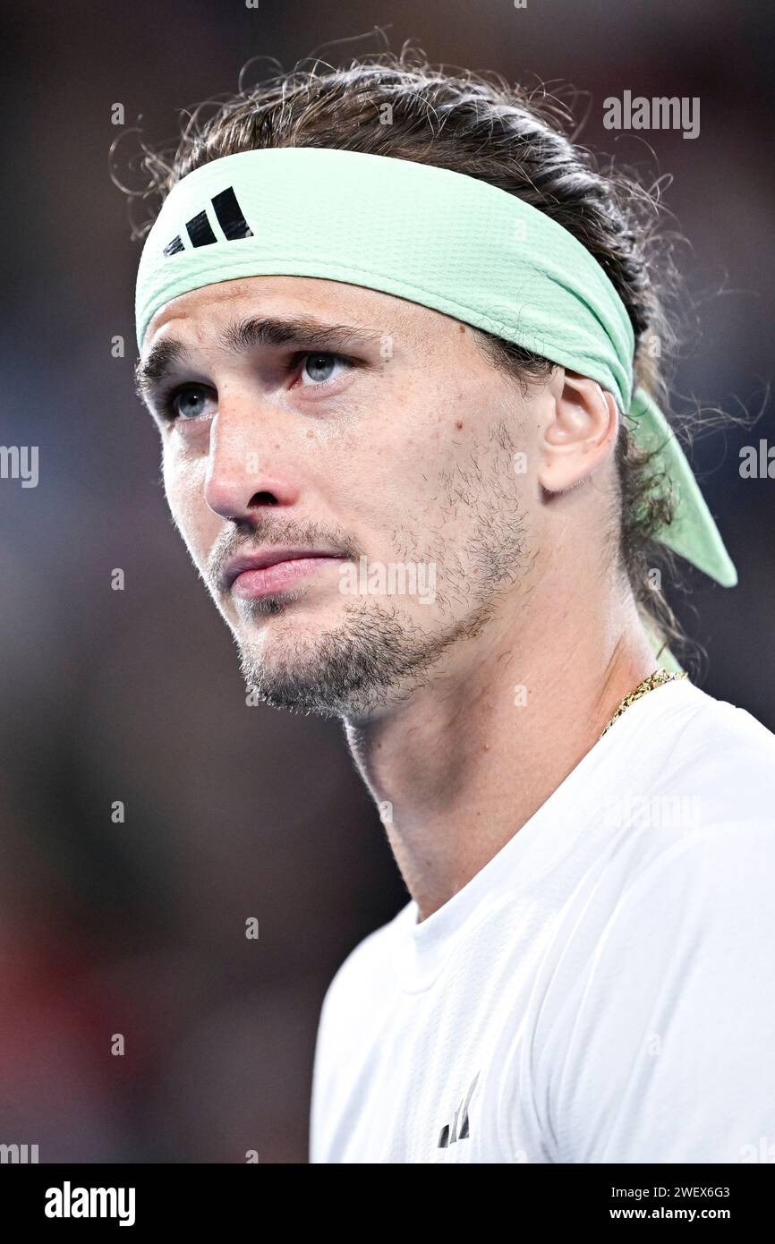 Melbourne, Australie. 26th Jan, 2024. Sascha Alexander Zverev during the Australian Open AO 2024 ...
