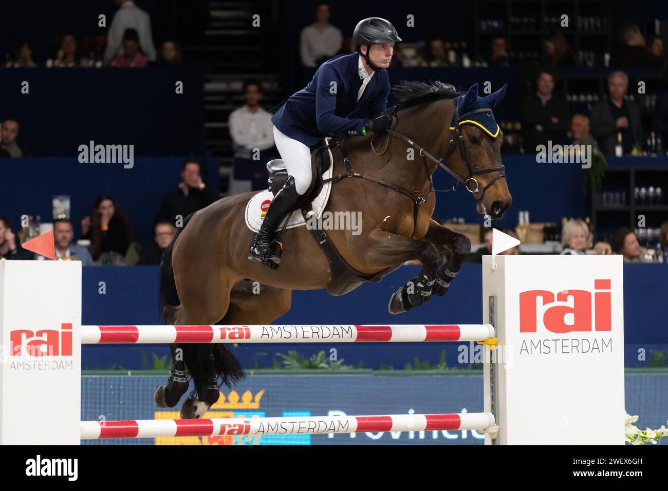 Amsterdam, Netherlands - January 26, 2024. Daniel Coyle from Ireland ...