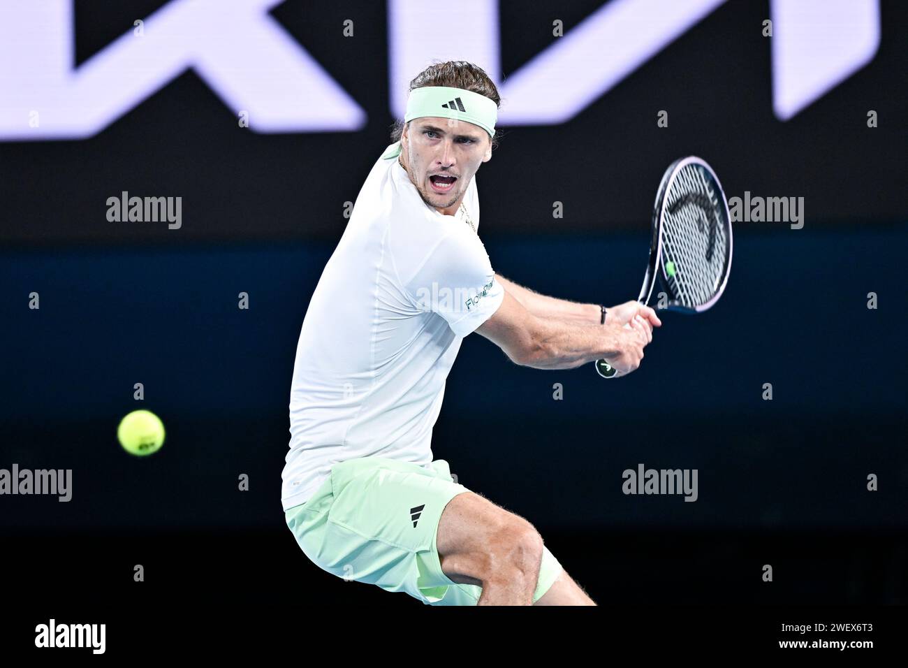 Melbourne, Australie. 26th Jan, 2024. Sascha Alexander Zverev during ...