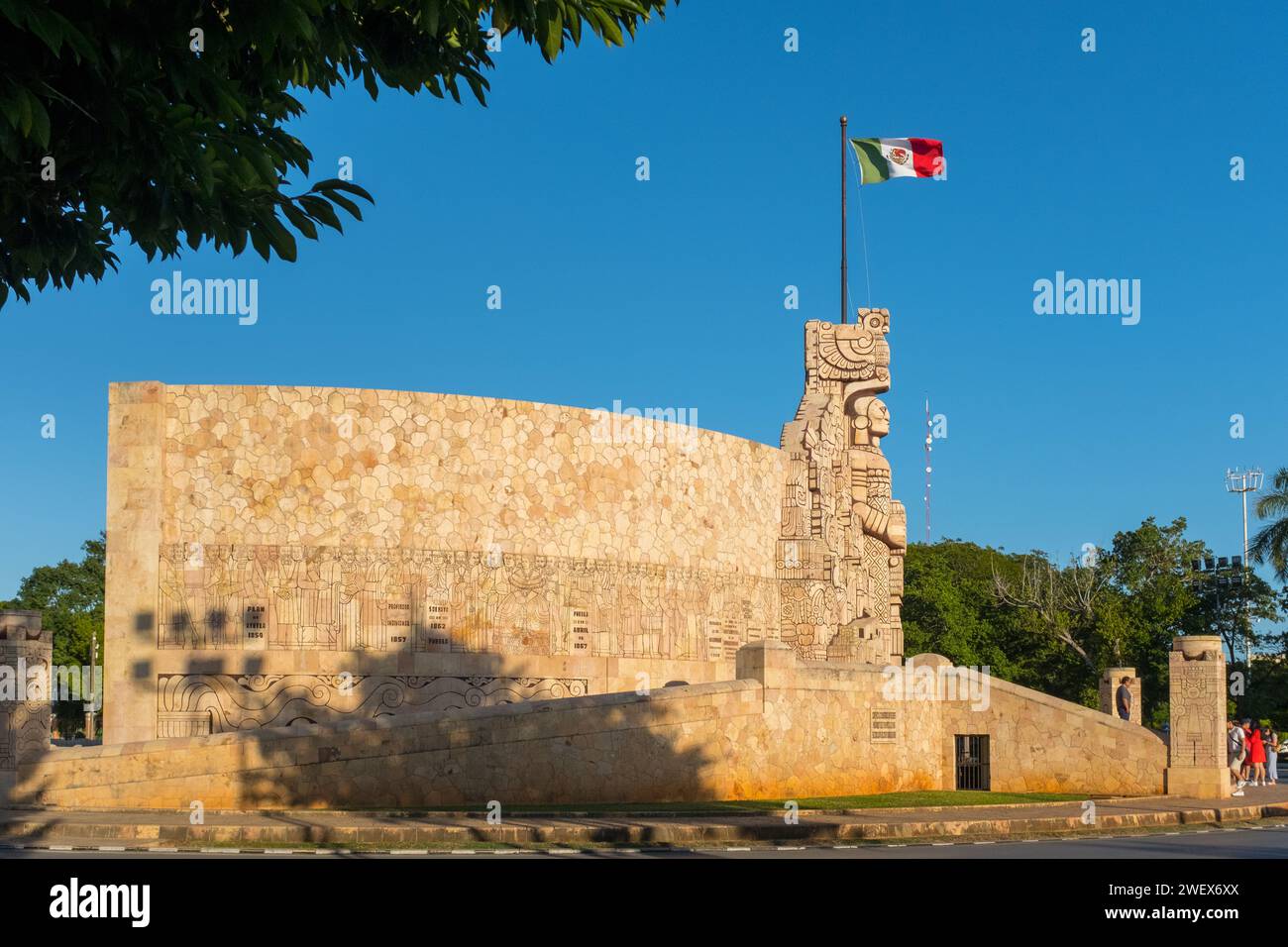 The famous Monumento à la Patria on Paseo Montejo, Merida, Yucatan ...