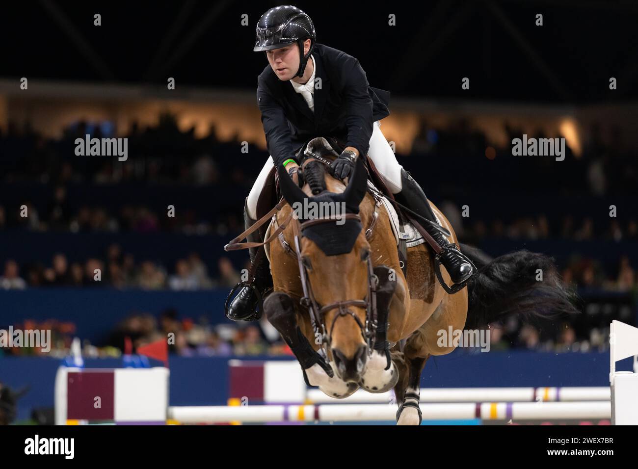 Amsterdam, Netherlands - January 26, 2024. Gilles Thomas from Belgium ...