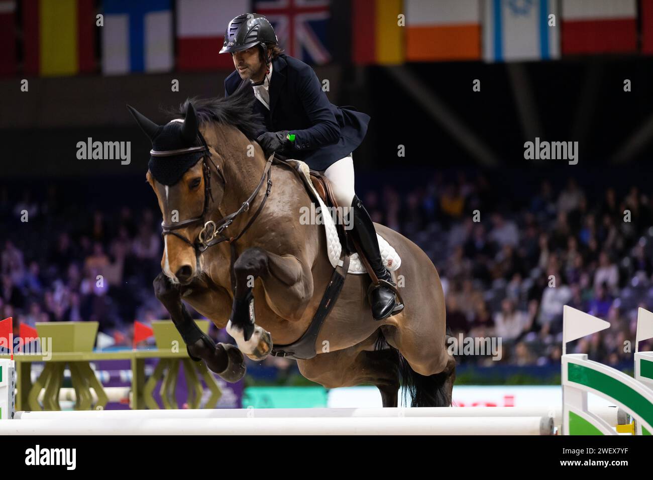 Amsterdam, Netherlands - January 26, 2024. Karim Elzoghby from Egypt ...