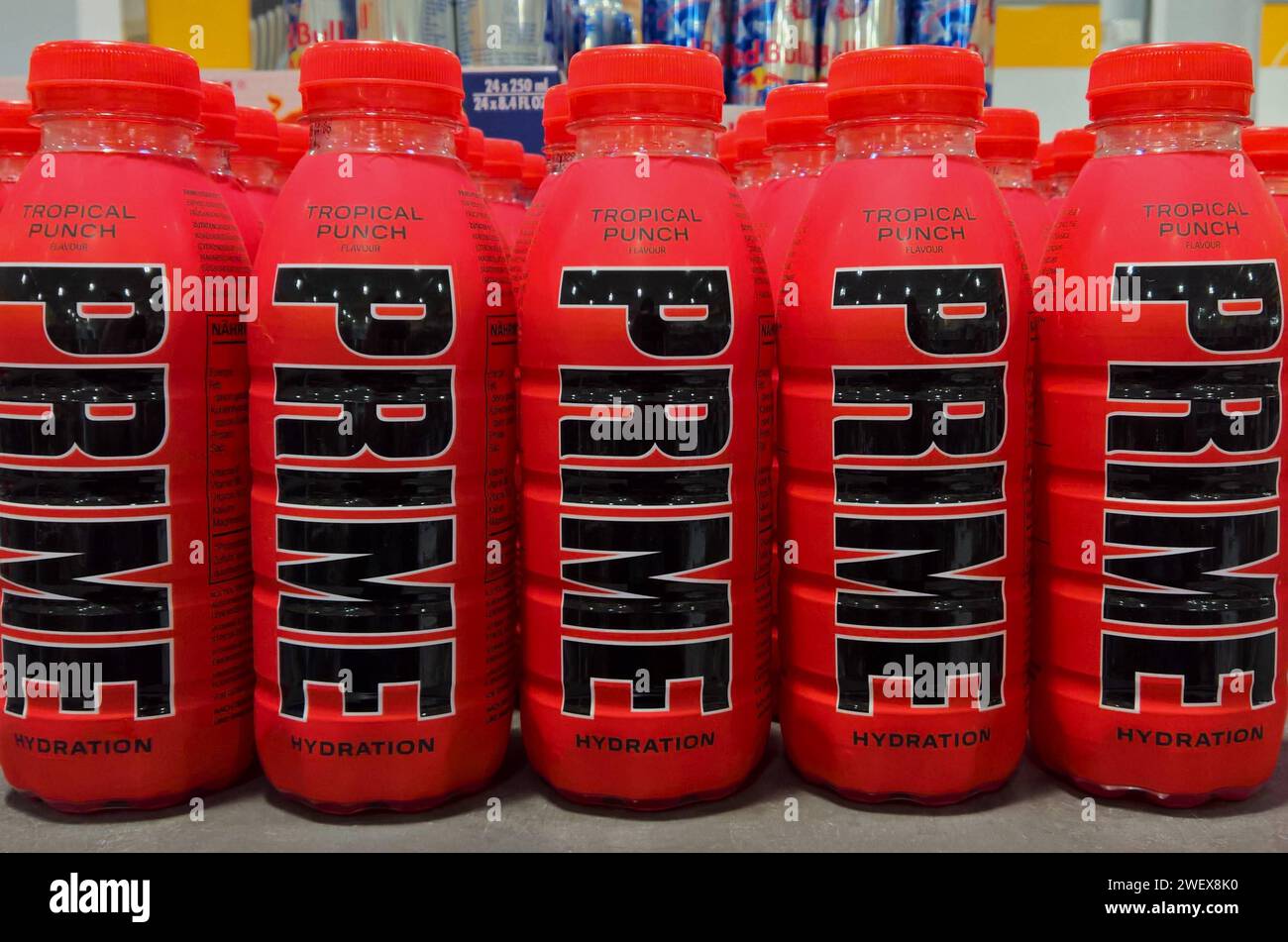 Prime Hydration, Tropical Punch Flavour - Drink, beworben von ...