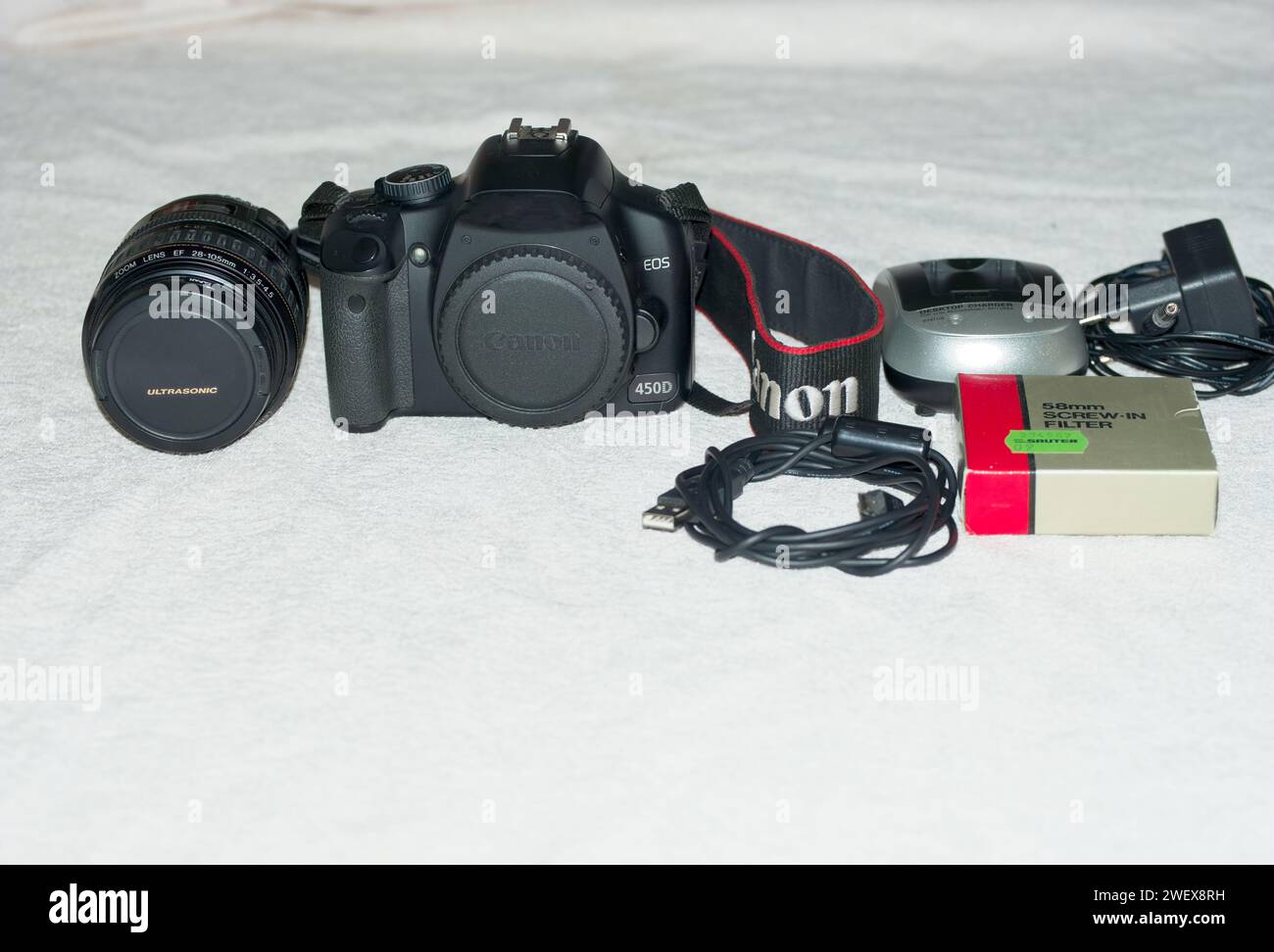 System camera APS-C format with accessories Stock Photo - Alamy