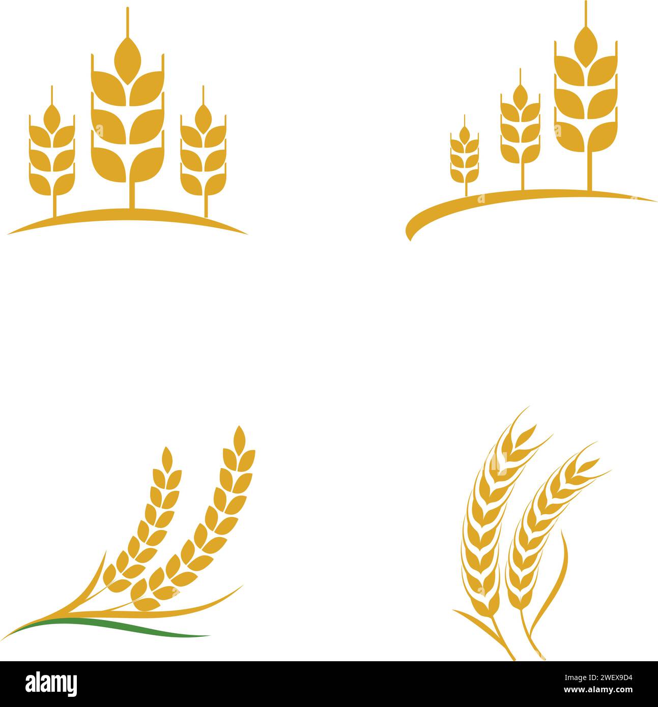 Harvest farm food wheat Stock Vector Images - Alamy