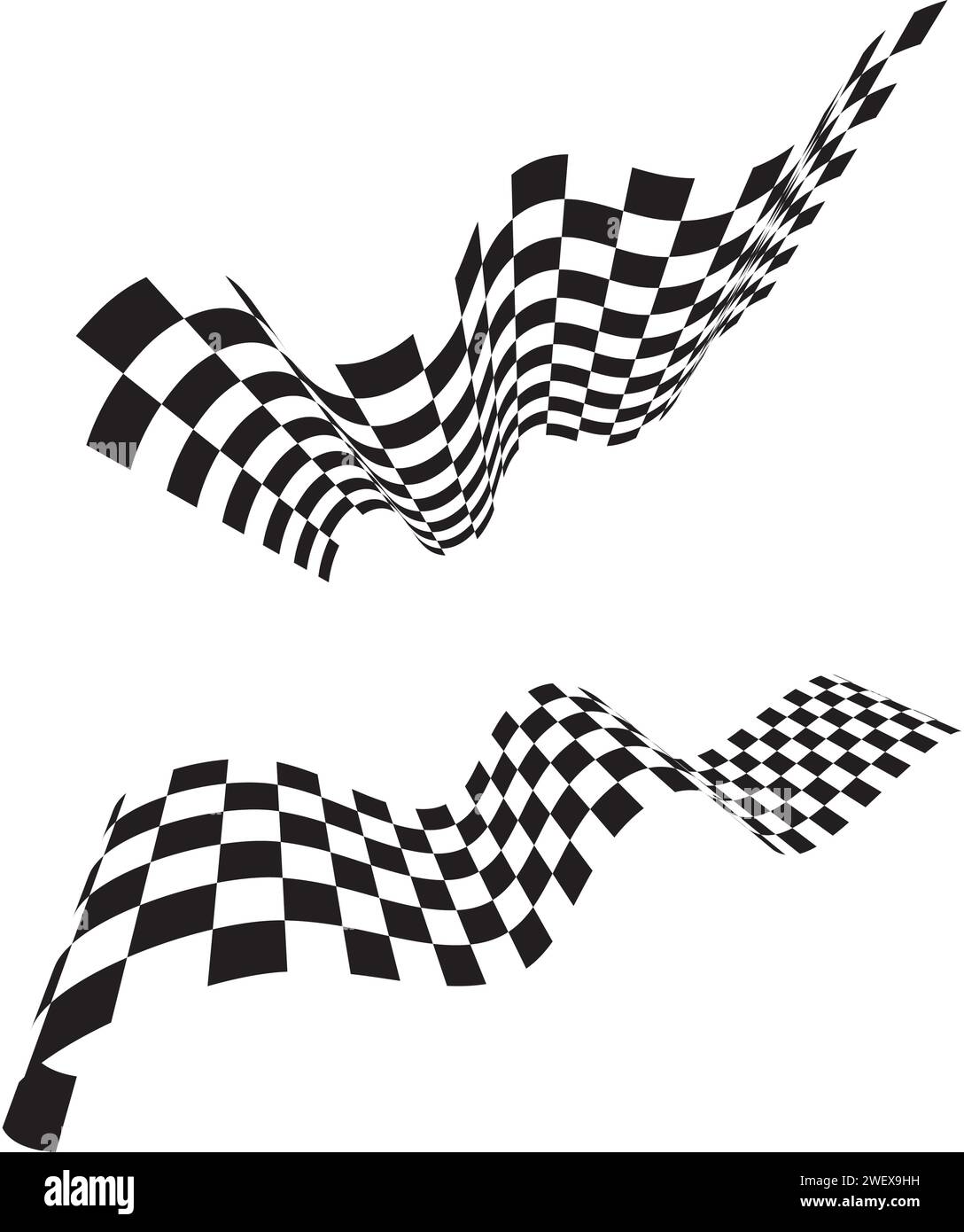 Race flag icon, simple design illustration vector Stock Vector Image ...