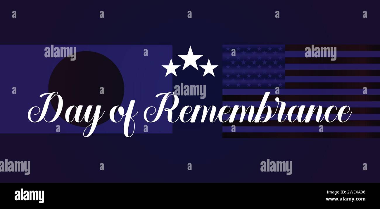 Day of Remembrance text illustration design Stock Vector Image & Art ...