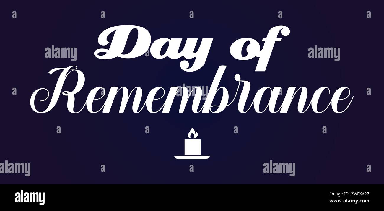 Day of Remembrance text illustration design Stock Vector Image & Art ...