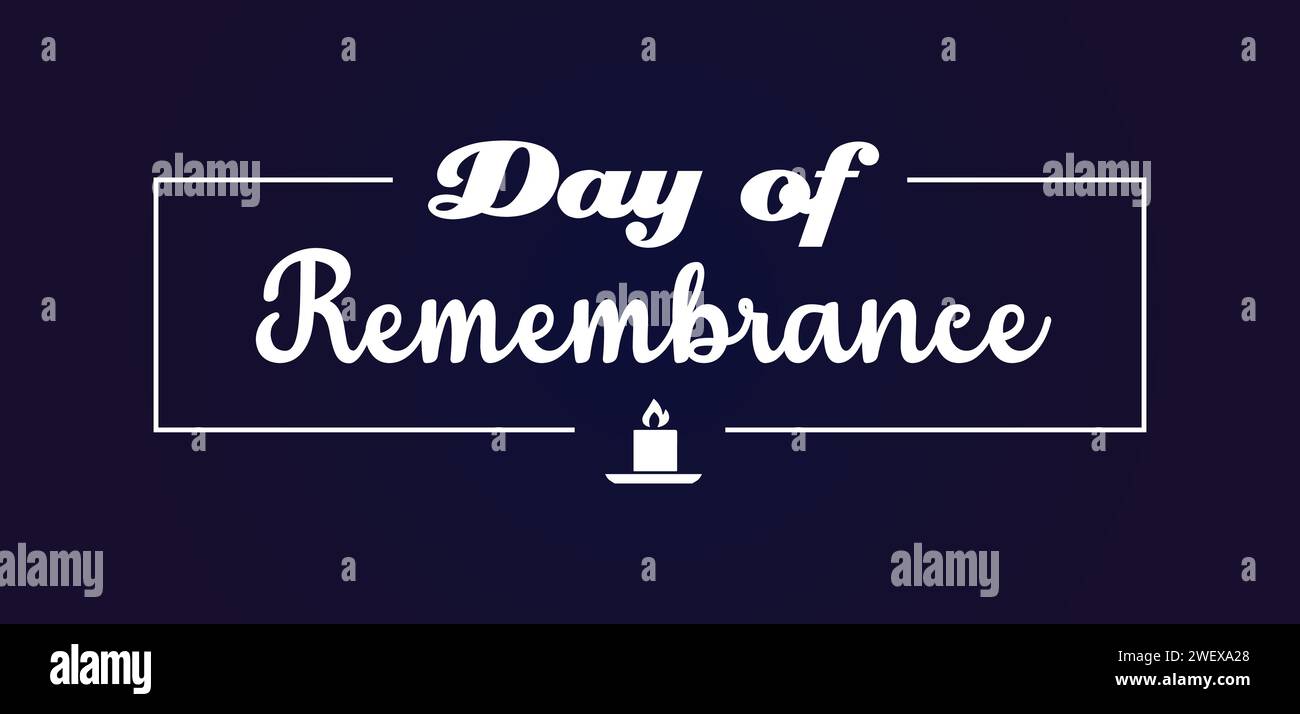 Day of Remembrance text illustration design Stock Vector Image & Art ...