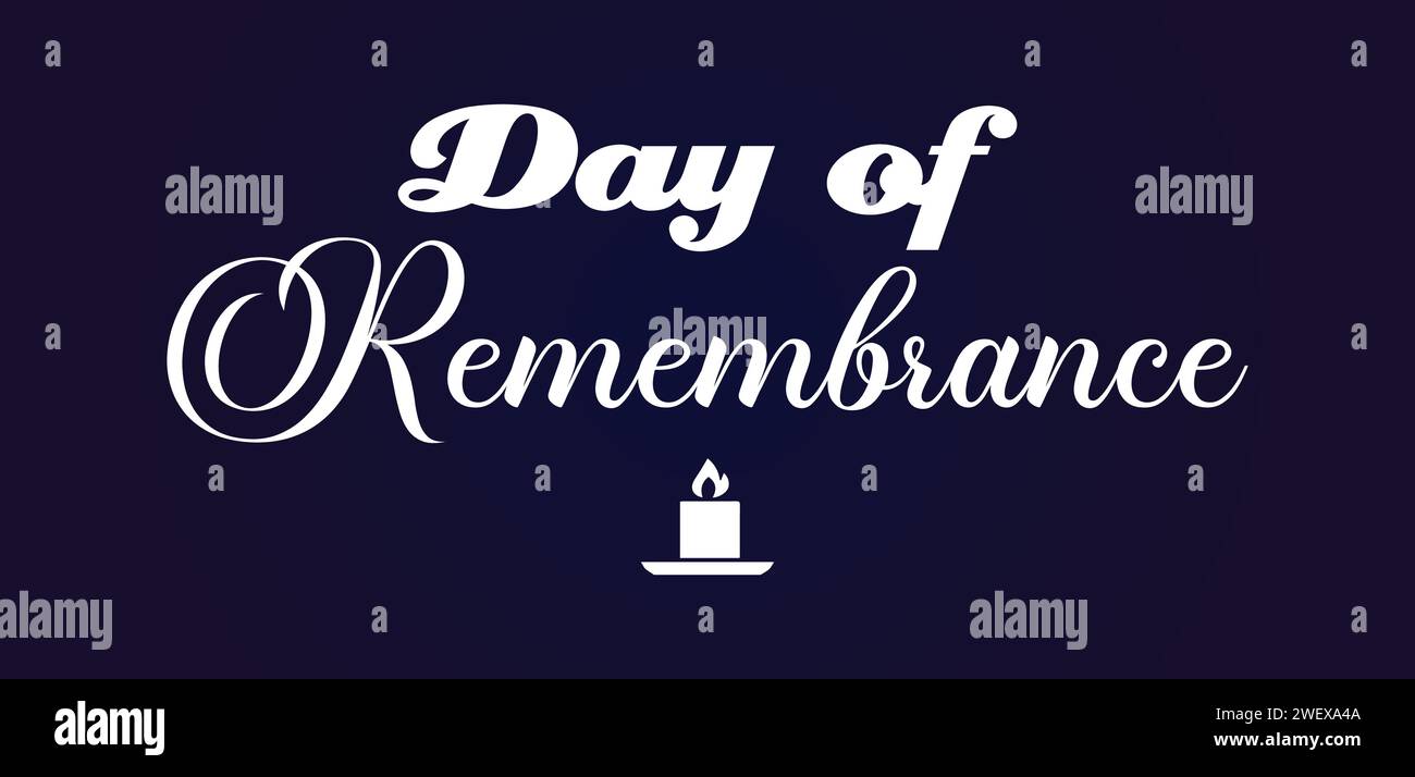 Day of Remembrance text illustration design Stock Vector Image & Art ...