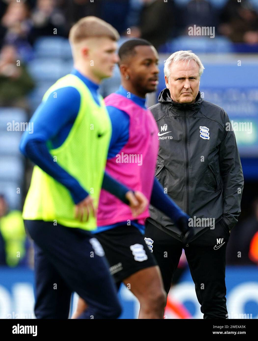 Birmingham City first team coach Mark Venus (right) before the Emirates ...