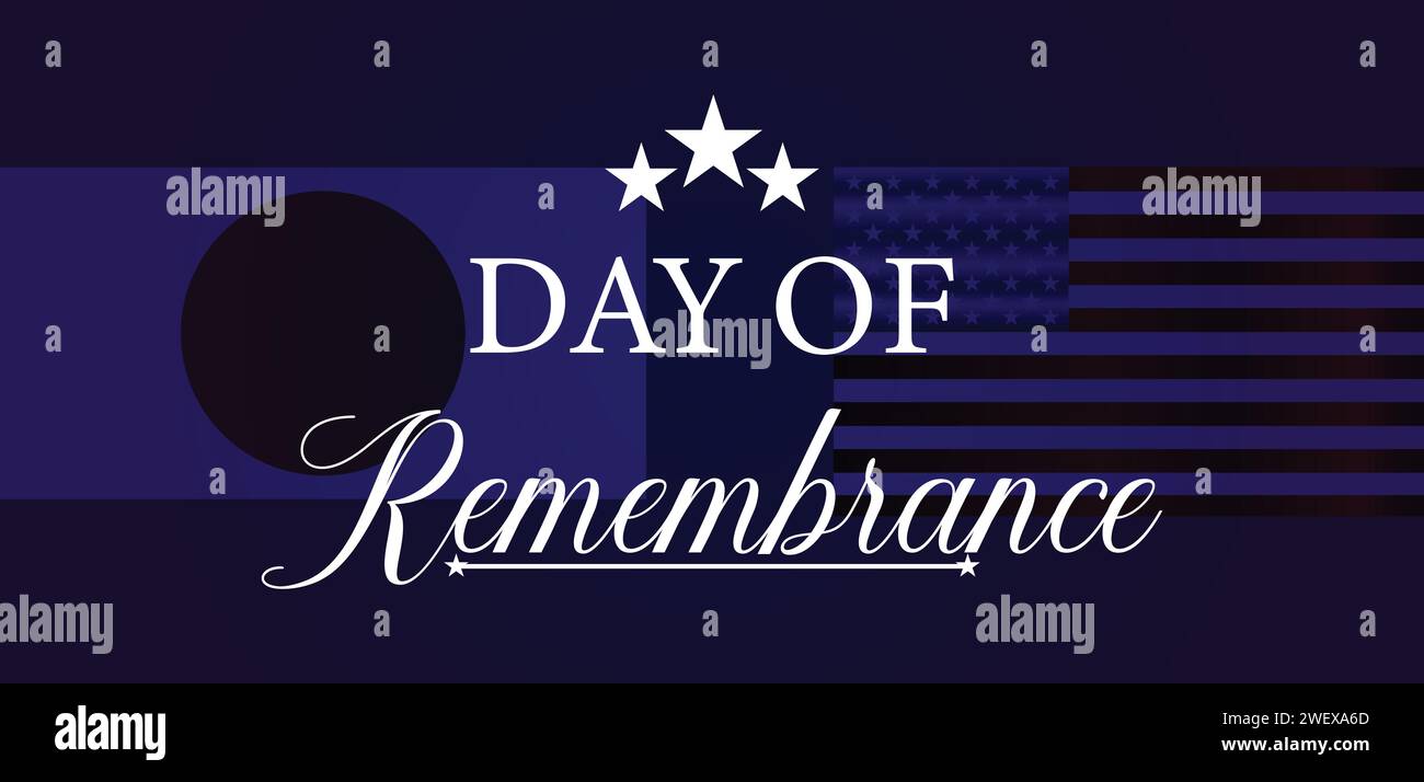 Day of Remembrance text illustration design Stock Vector Image & Art ...
