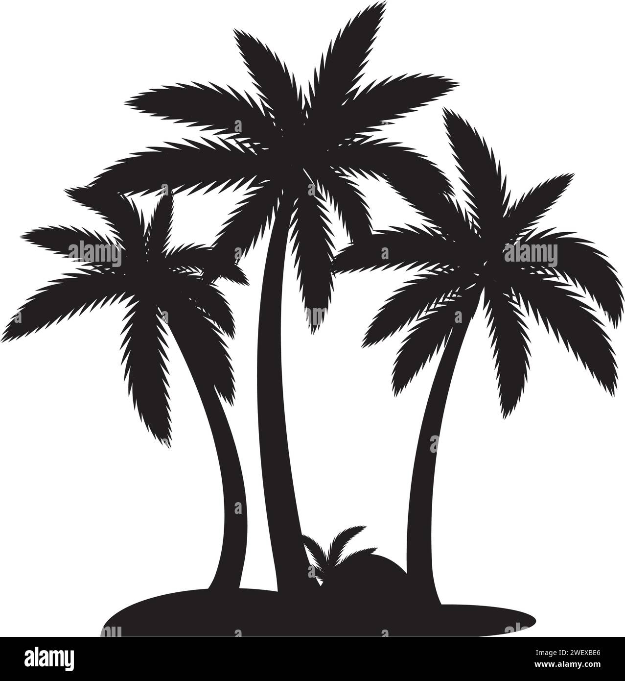 Palm tree summer logo template vector illustration Stock Vector Image ...