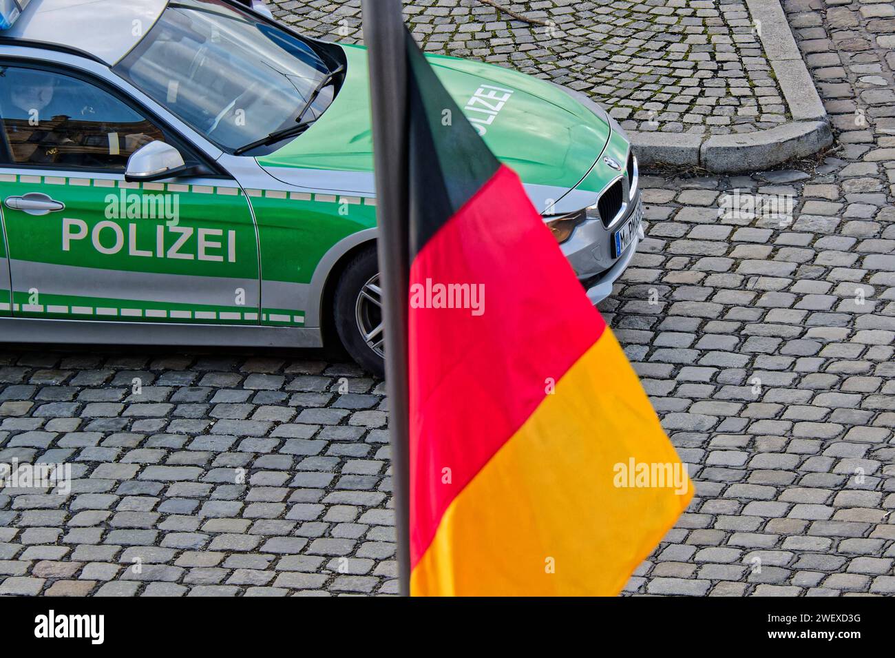 Innere Sicherheit. Polizei im Einsatz. München Bayern Deutschland ...