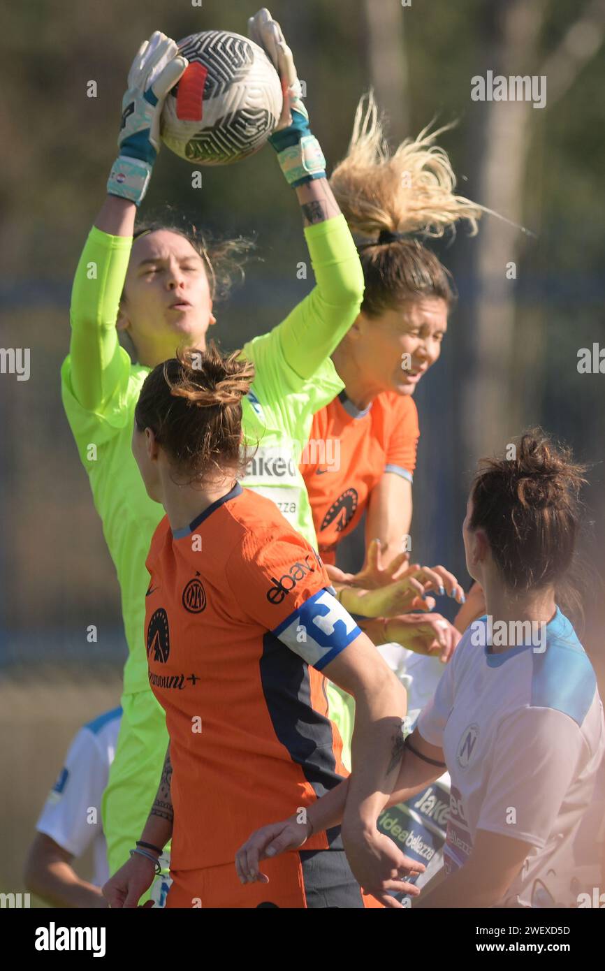 Cercola ,Italy, 27 January, 2024 Doris Bacic of SSC Napoli competes for ...