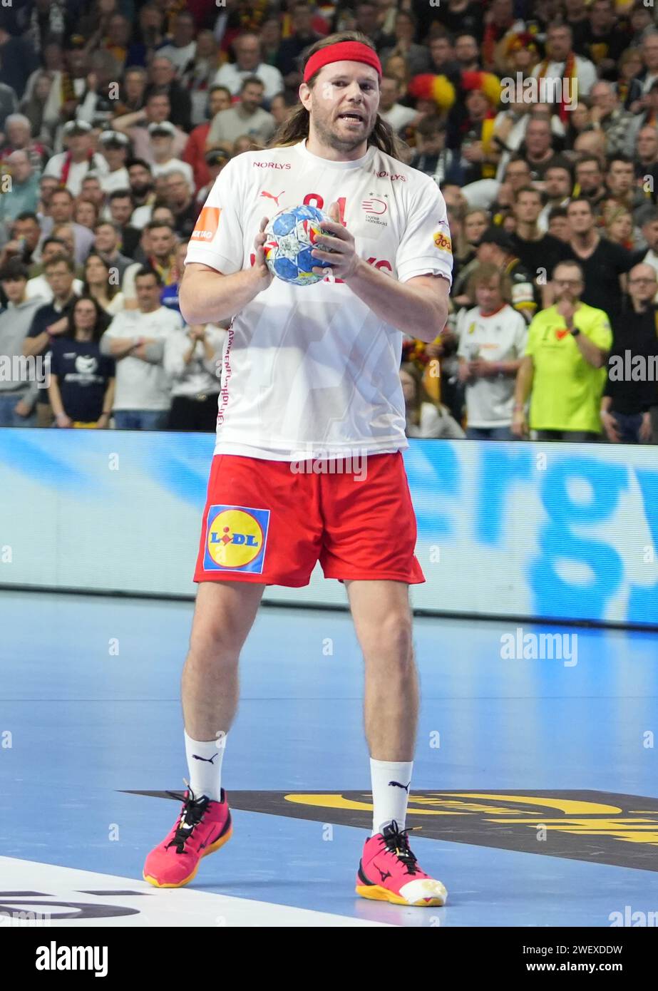 Mikel Hansen of Denmark during the Men's EHF Euro 2024, Semi Finals ...