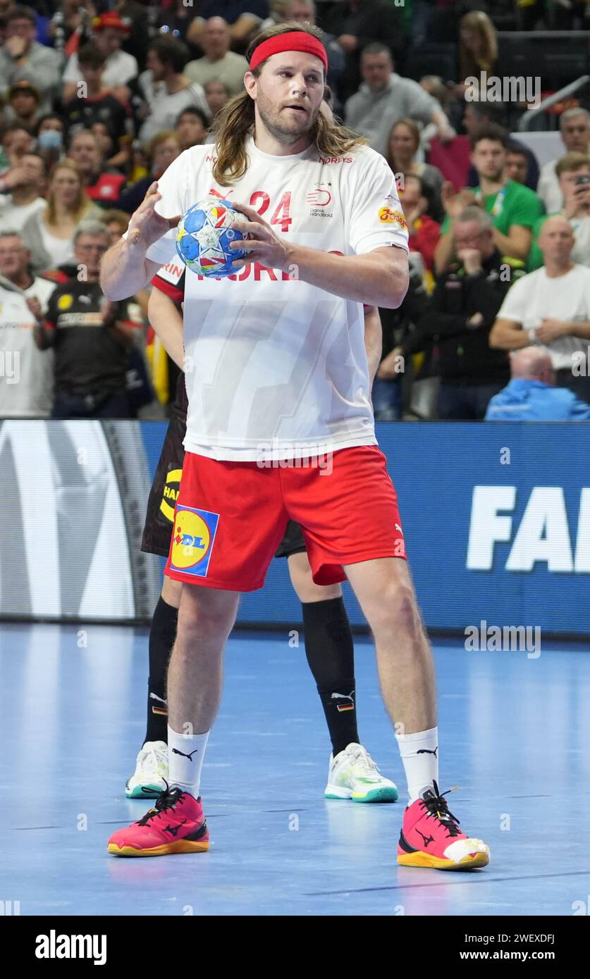Mikel Hansen of Denmark during the Men's EHF Euro 2024, Semi Finals ...