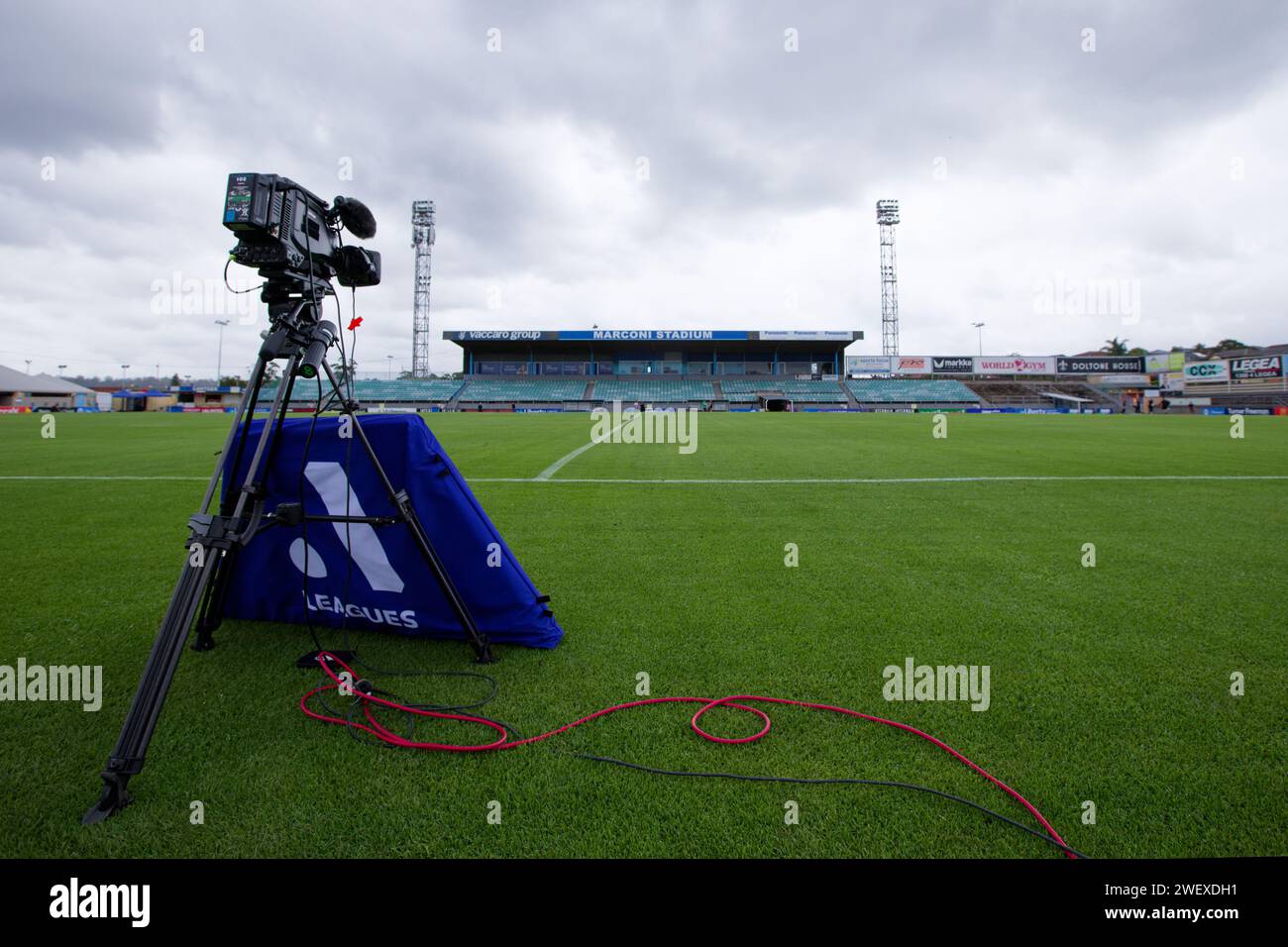 Sydney, Australia. 27th Jan, 2024. A general view of Marconi Stadium ...