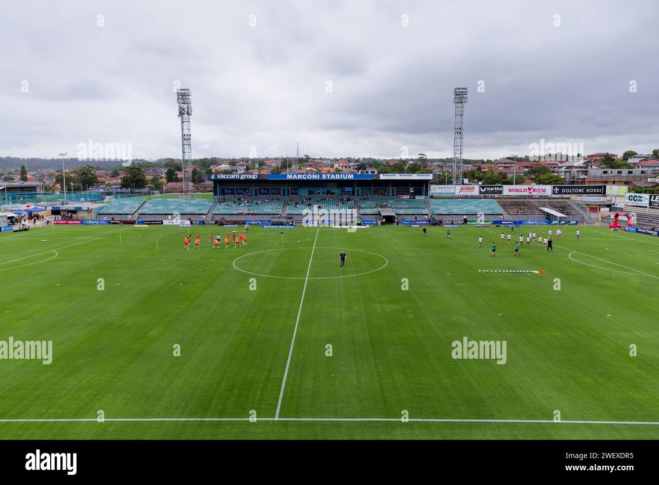 Sydney, Australia. 27th Jan, 2024. A general view of Marconi Stadium ...