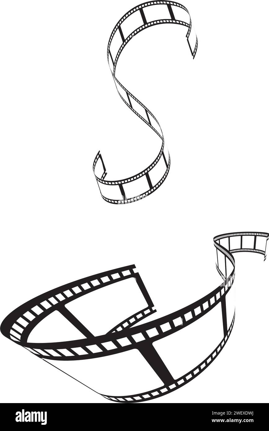 abstract film icon vector illustration template design Stock Vector ...