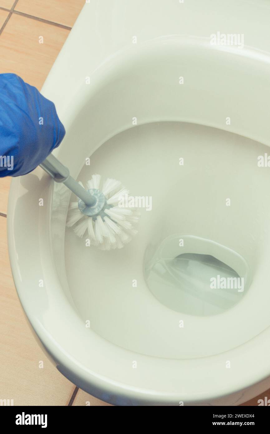 Cleaning tools toilet brush hi-res stock photography and images - Alamy