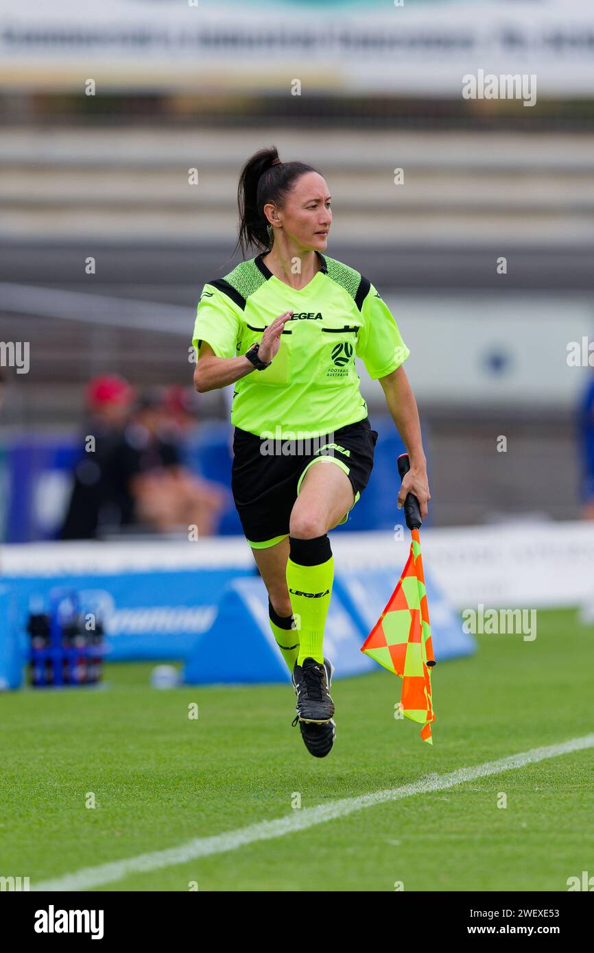 Assistant referee, Sarah Ho in action during the A-League Women Rd14 ...