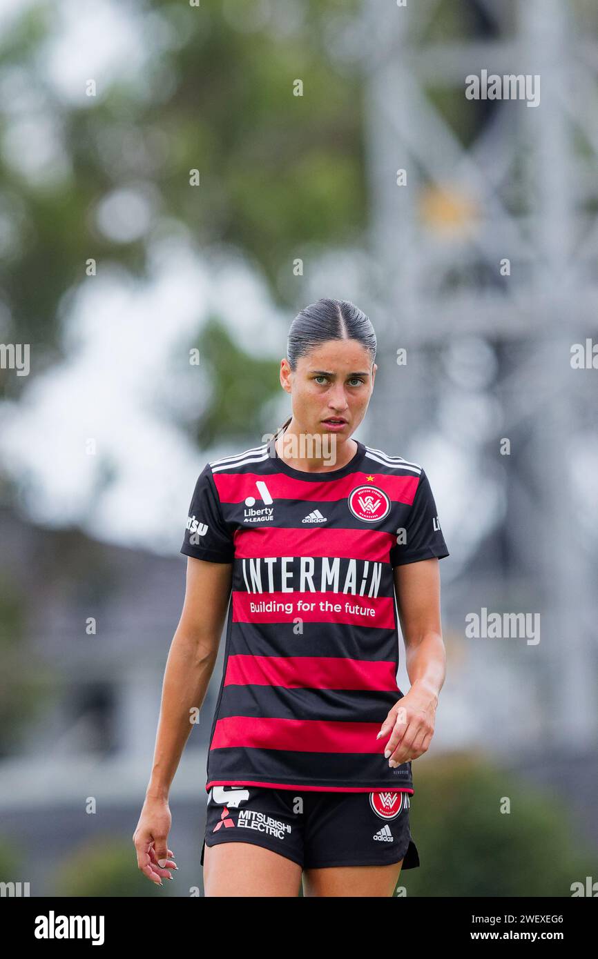 Sydney, Australia. 27th Jan, 2024. Madison McComasky of the Wanderers ...