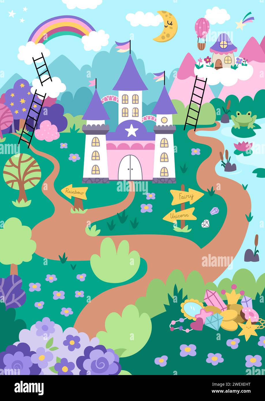 Child garden pond Stock Vector Images - Alamy